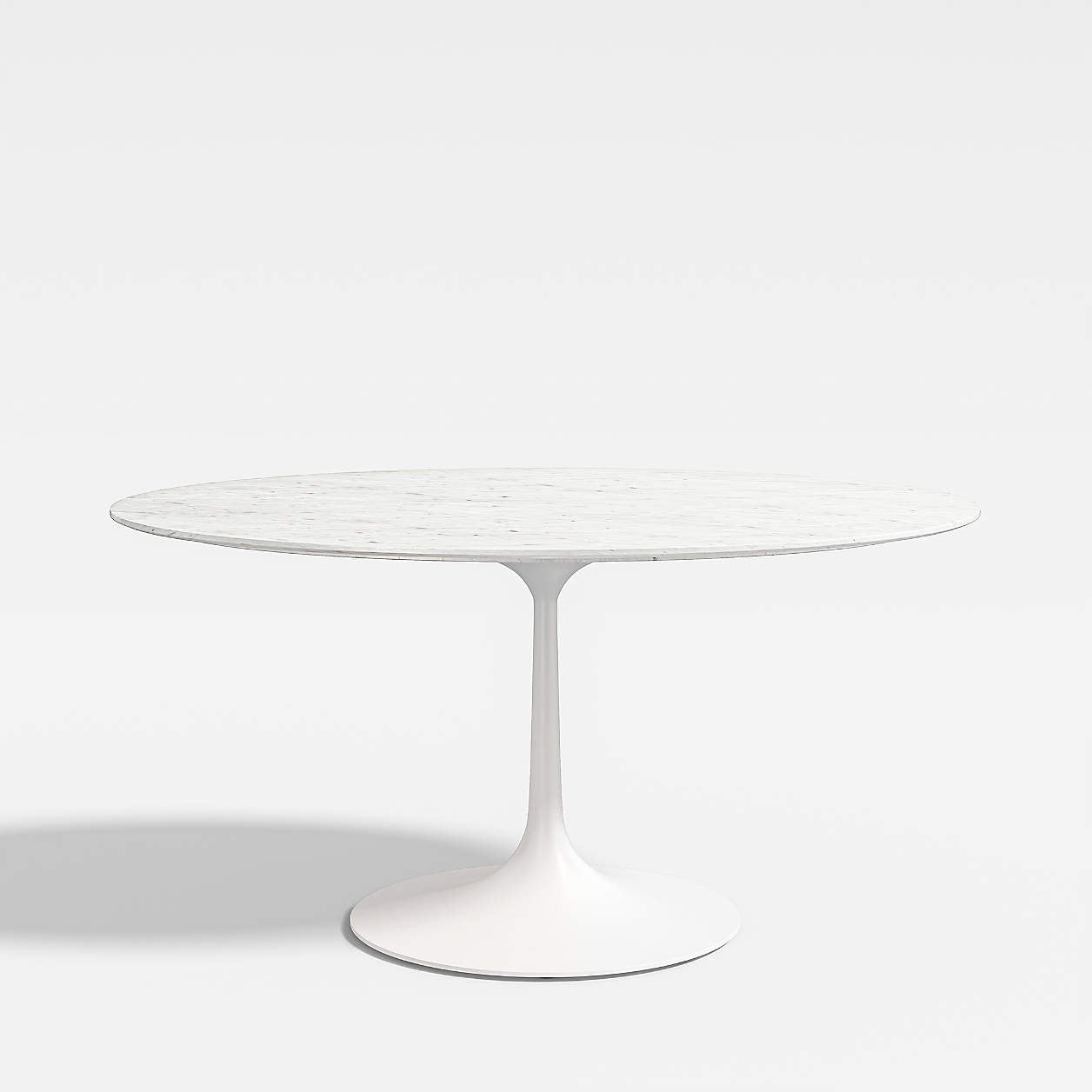 Nero Oval White Marble Top Dining Table – the dezignclub store by Lisa Holt
