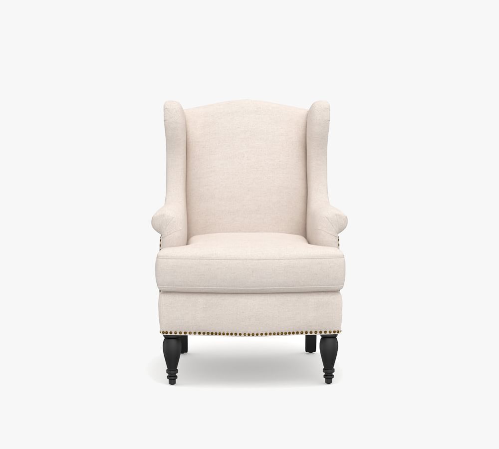 Petite Upholstered Wingback Chair the dezignclub store by Lisa Holt